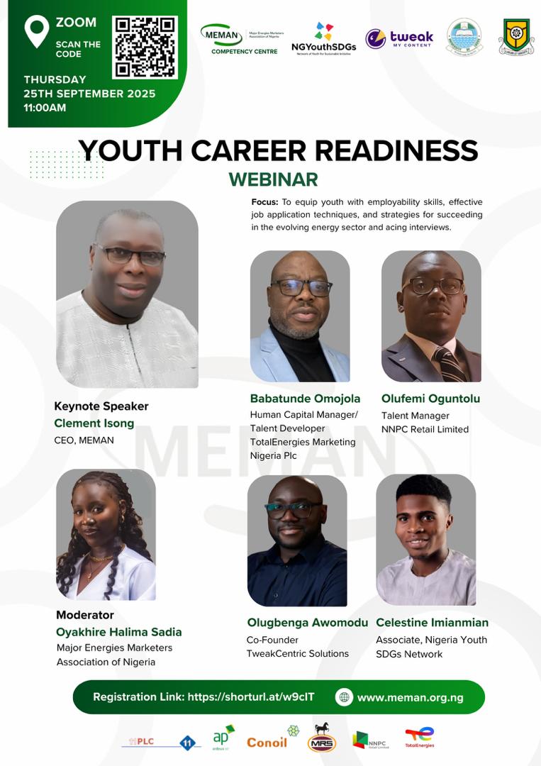 MEMAN Youth Enlightenment Career Readiness Webinar – Major Energies ...